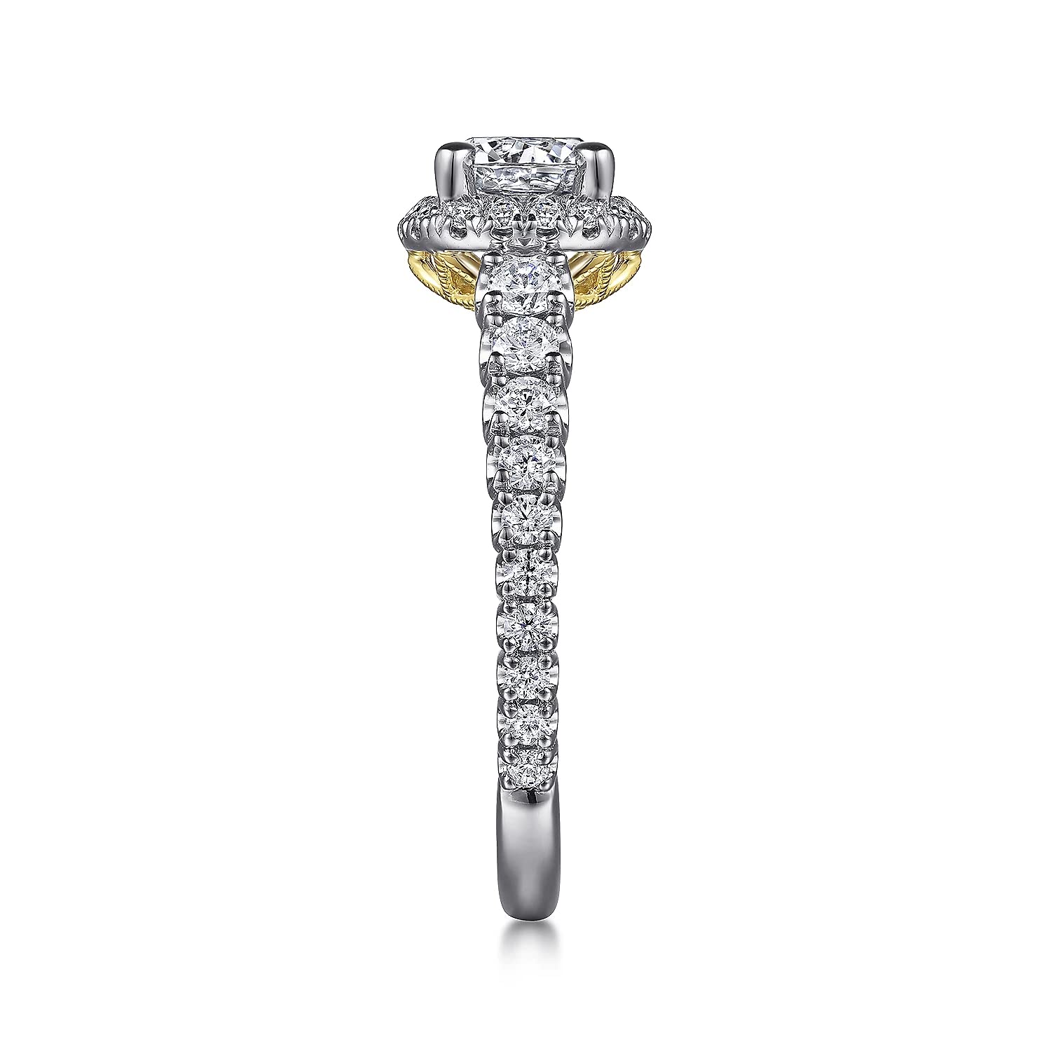 2 CT Round Cut Halo Engagement Ring For Women Moissanite Ring In White Gold & Sterling Silver Promise Ring Anniversary Ring Handmade jewelry (White Gold, 5)