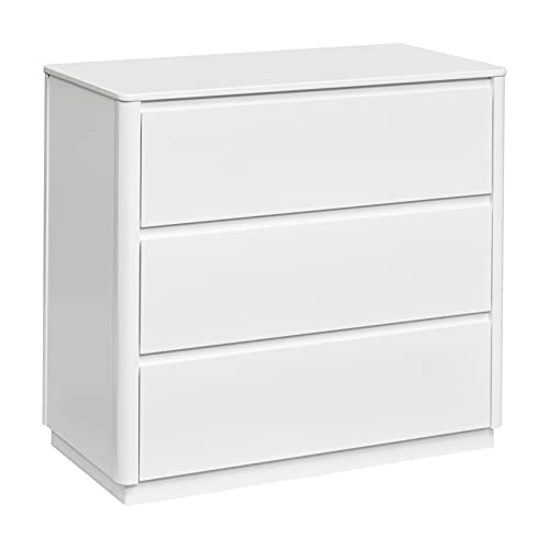 babyletto Bento 3-Drawer Changer Dresser with Removable Changing Tray in White, Greenguard Gold Certified