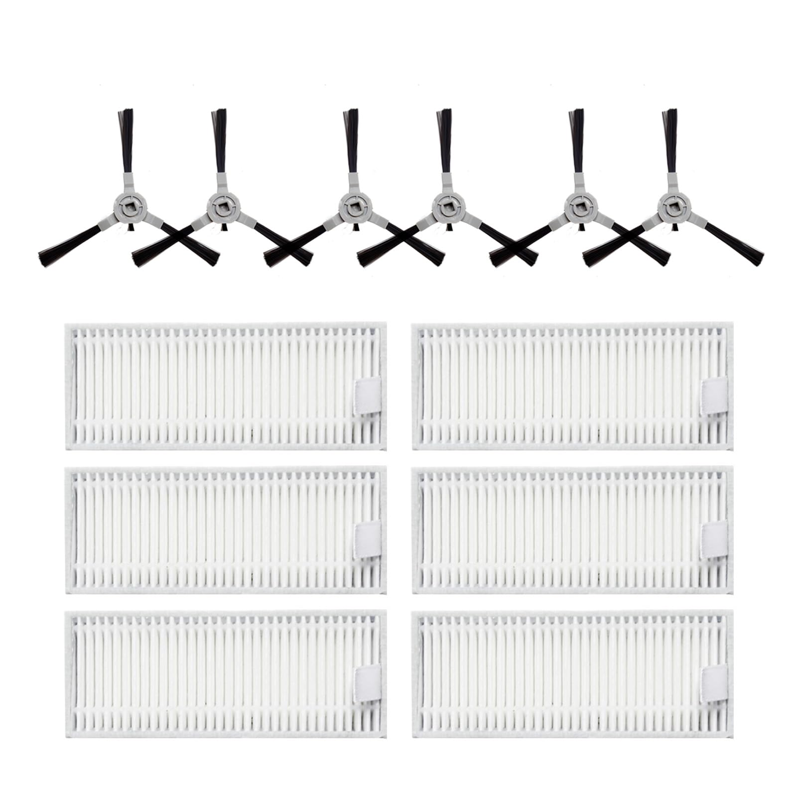 12PC Replacement Parts Fit For ROPVACNIC A1, Robot Vacuum Cleaner Accessories Fit For ROPVACNIC A1, Side Sweep & Filter