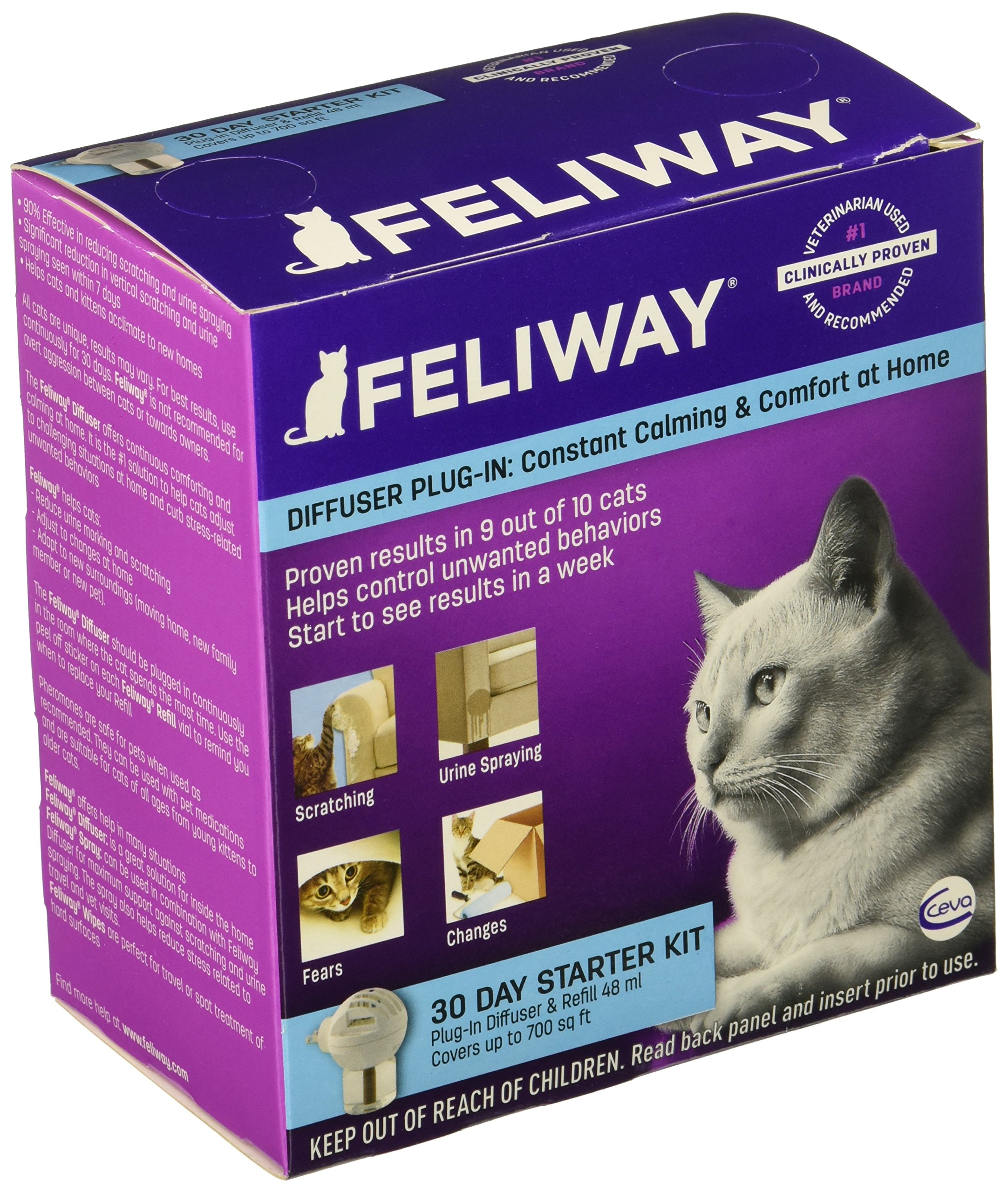 2 Pack Feliway Electric Diffuser (48 Ml)