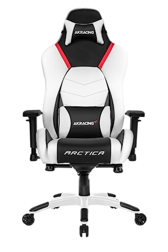 AKRacing Masters Series Premium Gaming Chair with High Backrest, Recliner, Swivel, Tilt, Rocker and Seat Height Adjustment Mechanisms with 5/10 Warranty