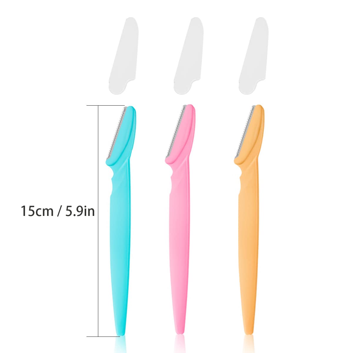 JORPETS 12 pcs Eyebrow Razor Trimmer, face Razor Eye Razor, dermaplaning Razor Blades Beauty eyepow Shaper Razors Women