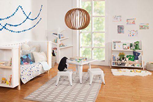 Babyletto Tally Storage Bookshelf in White and Washed Natural