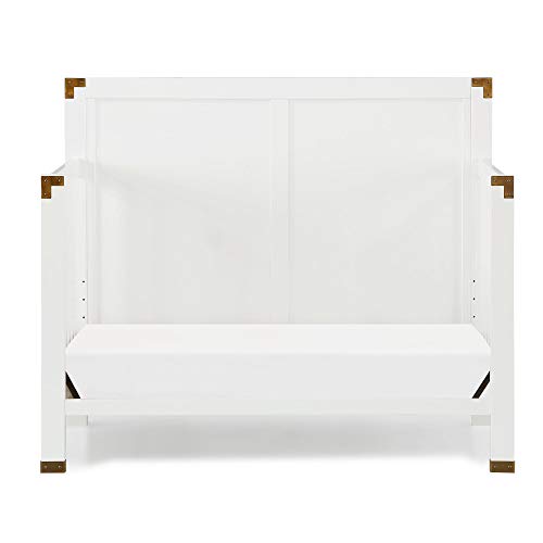 Baby Relax Miles 5-in-1 Convertible Crib, Nursery Furniture, Classic White
