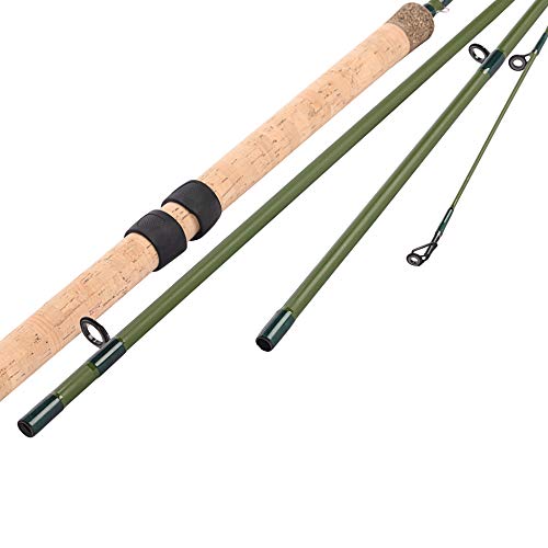 13' CENTERPIN Center PIN Float Fishing Rod 6-10lbs Wooden Cork Handle 4 Pieces Carbon Fiber Blanks Lure Wt 1/8-1/2oz