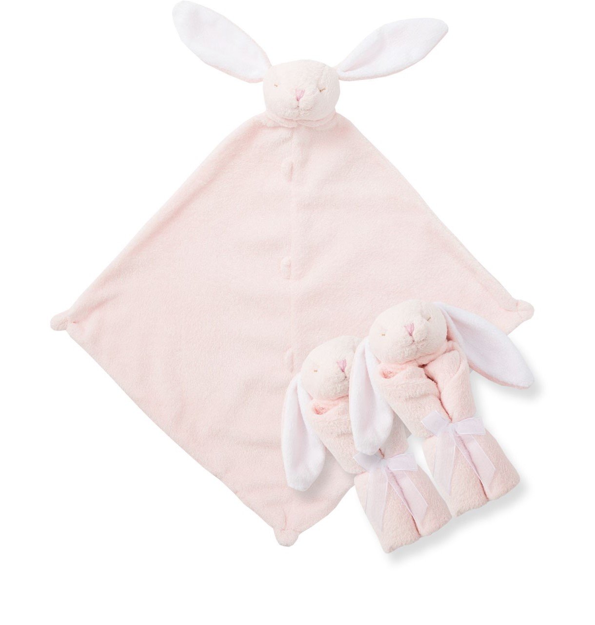 Angel Dear - Pink Bunny, Pair and A Spare Blankie Set