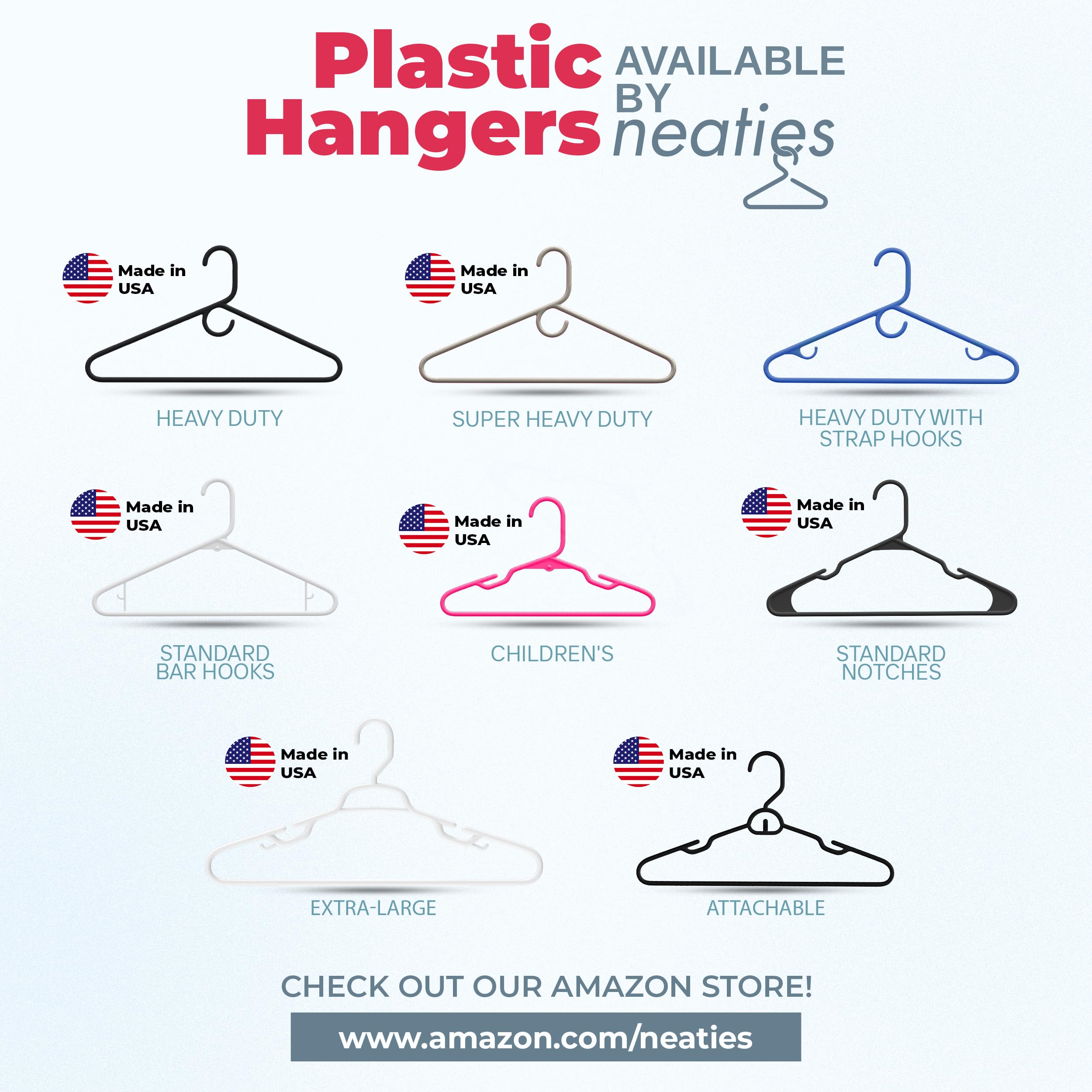 18pk Extra Large Hangers for Plus Size Clothes - Heavy Duty Hangers Oversized - Extra Wide Plastic Coat Hanger for Uniforms, Jerseys, Jackets - Big and Tall Hangers for Men - Large Hangars (White)