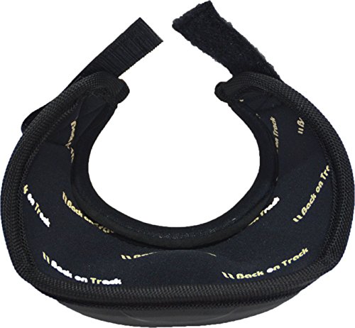 Back on Track Men's Performance Equine Durable Rubber Horse Protective Pair of Hoof Bell Boots with Loop Closure, Black, Large