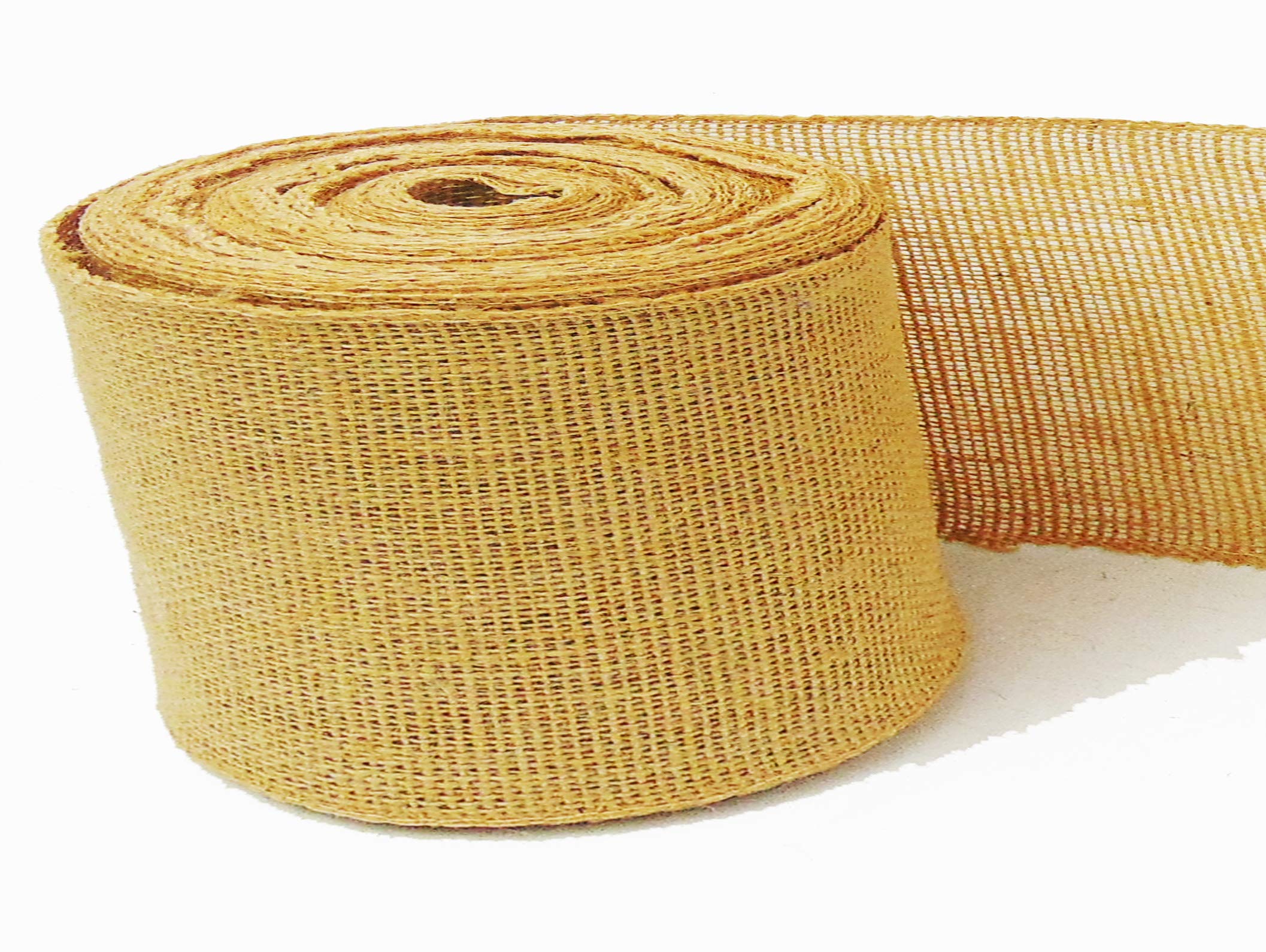 3 roll Pack Burlap Ribbon 3" x 5 Yards Natural Jute Total 3 X 5 Yard Rolls, (Natural, 3inch X 15yards)