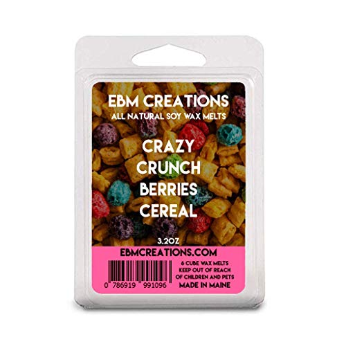 3 Pack Fruity Cereal Bundle - Scented All Natural Soy Wax Melts - 6 Cube Clamshells 3.2oz Each - Highly Scented!