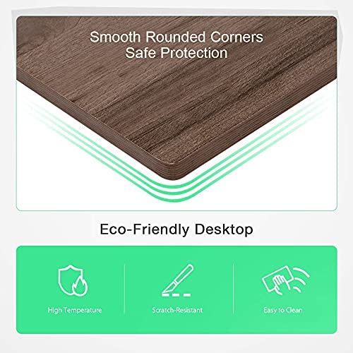 AZL1 Life Concept C Sofa Side, End Snack Wood Finish and Metal Frame, Couch Tables That Slide Under for Living Room and Small Spaces-Easy Assembly,Rustic Brown