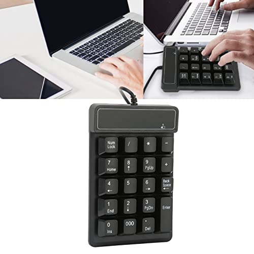 19 Keys Numeric Keypad, Mini USB Mechanical Numpad with Floating Keys, Gaming Keyboard, Portable Ergonomic Number Pad for Laptops, Computers
