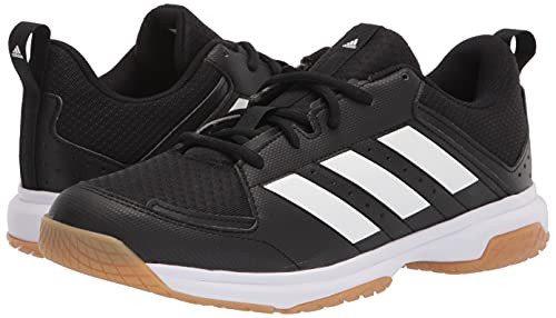 adidas Women's Ligra 7 Track and Field Shoe, Black/White/Black, 8