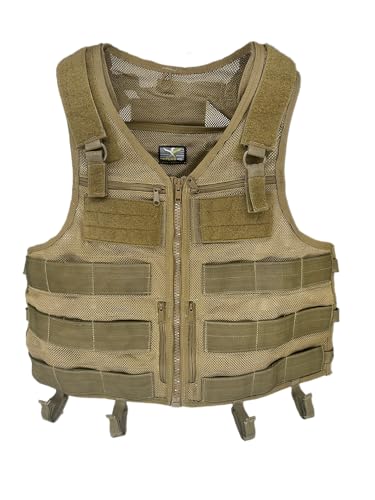 Atlas 46 AIMS Saratoga Tool Vest, Universal Chest Rig, Attach Pouches and Holsters - Berry Compliant - Made in the USA