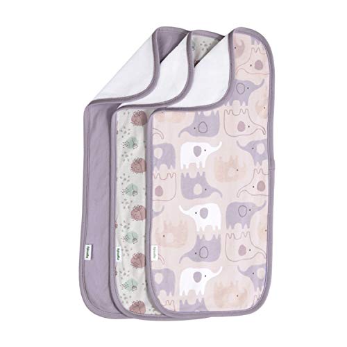 Ingenuity Easy Eater 3-Pack Soft Absorbent 100% Cotton Terry Baby Burp Cloth 19" x 8" - Grazy
