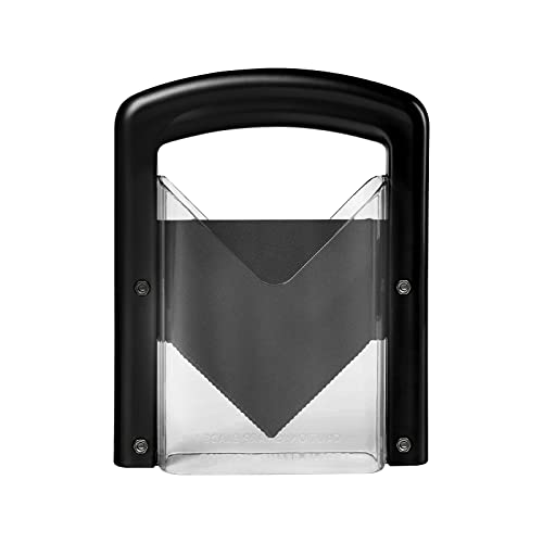 Bagel Slicer, Safety Handle,Bagel Cutter Stainless Steel (Black)