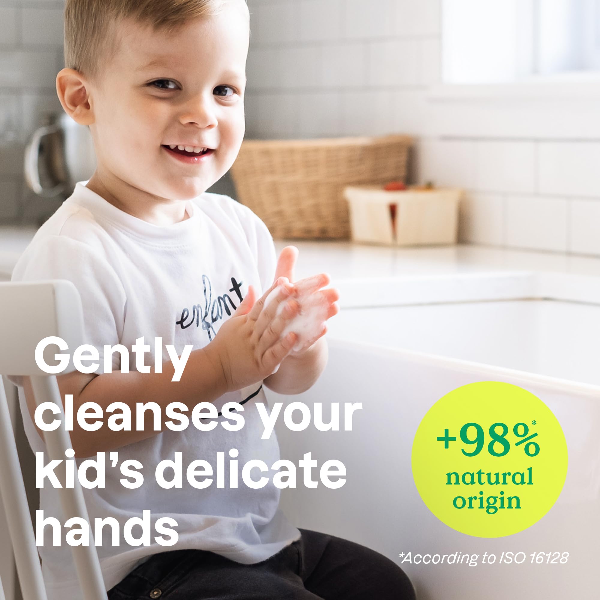 ATTITUDE Foaming Hand Soap for Kids, EWG Verified, Dermatologically Tested, Plant- and Mineral-Based Ingredients, Vegan, Watermelon & Coco, 10 Fl Oz