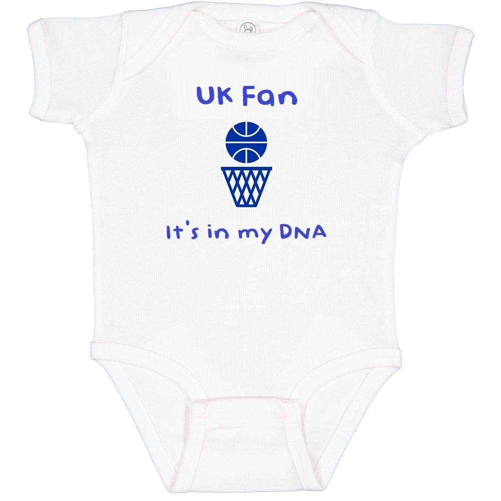 Campus Originals Kentucky UK Wildcats Baby Basketball Fan It's In My DNA Cute Bodysuit (6 Months)