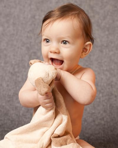 Angel Dear - Light Brown Puppy, Cuddle Twins Blankie Set