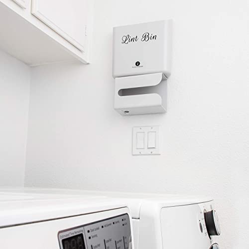 Dryer Sheet Dispenser Magnetic - Sleek Dryer Sheet Holder for Neat Storage Of Laundry Softener Sheets - Sturdy Case for Fabric Softener Sheet for Laundry Room - Compact Dryer Sheet Caddy (Light Grey)