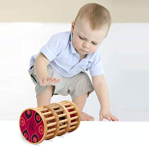 B. toys by Battat B. A-Maze Rain Rush Dexterity Toy β Classic Baby Rainmaker Toy β Development Natural Wooden Toys for Toddlers