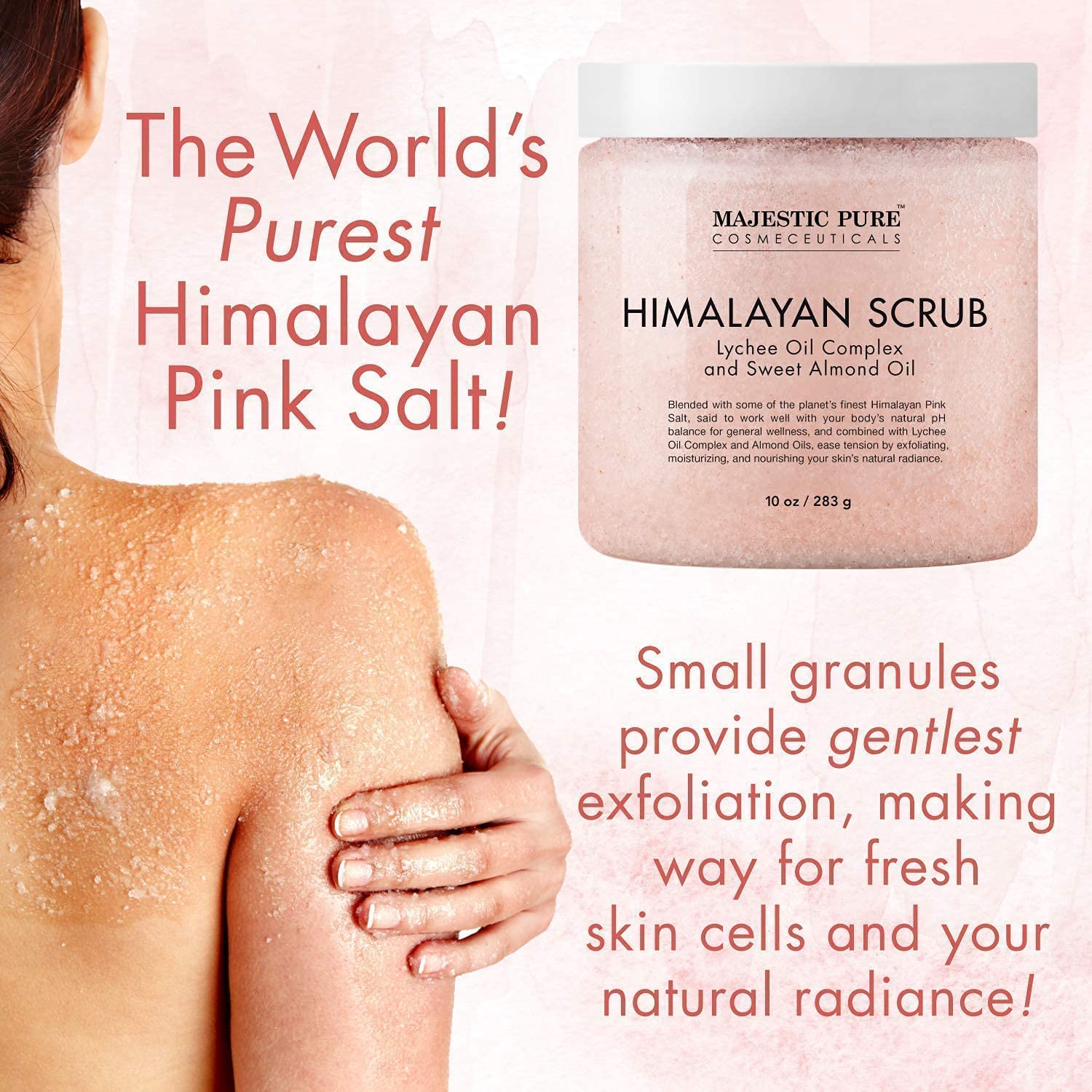 Majestic Pure Himalayan Body Scrub and Coffee Scrub Bundle β Exfoliating Salt Scrub and Cellulite Scrub Combo