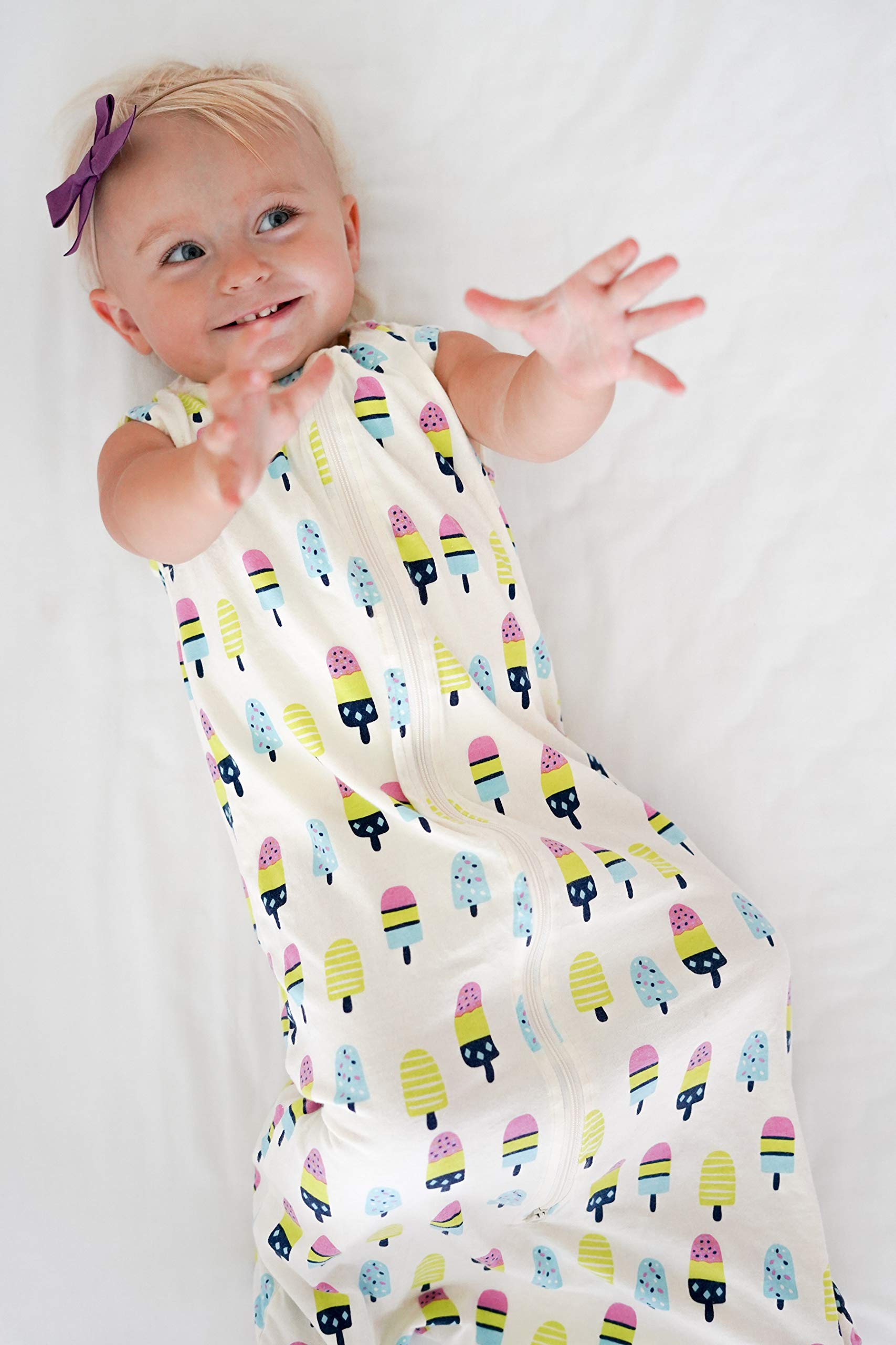 Babysoy Pattern Print Soy Tank Sleep Sack Wearable Blanket (6-12 Months, Fruits)