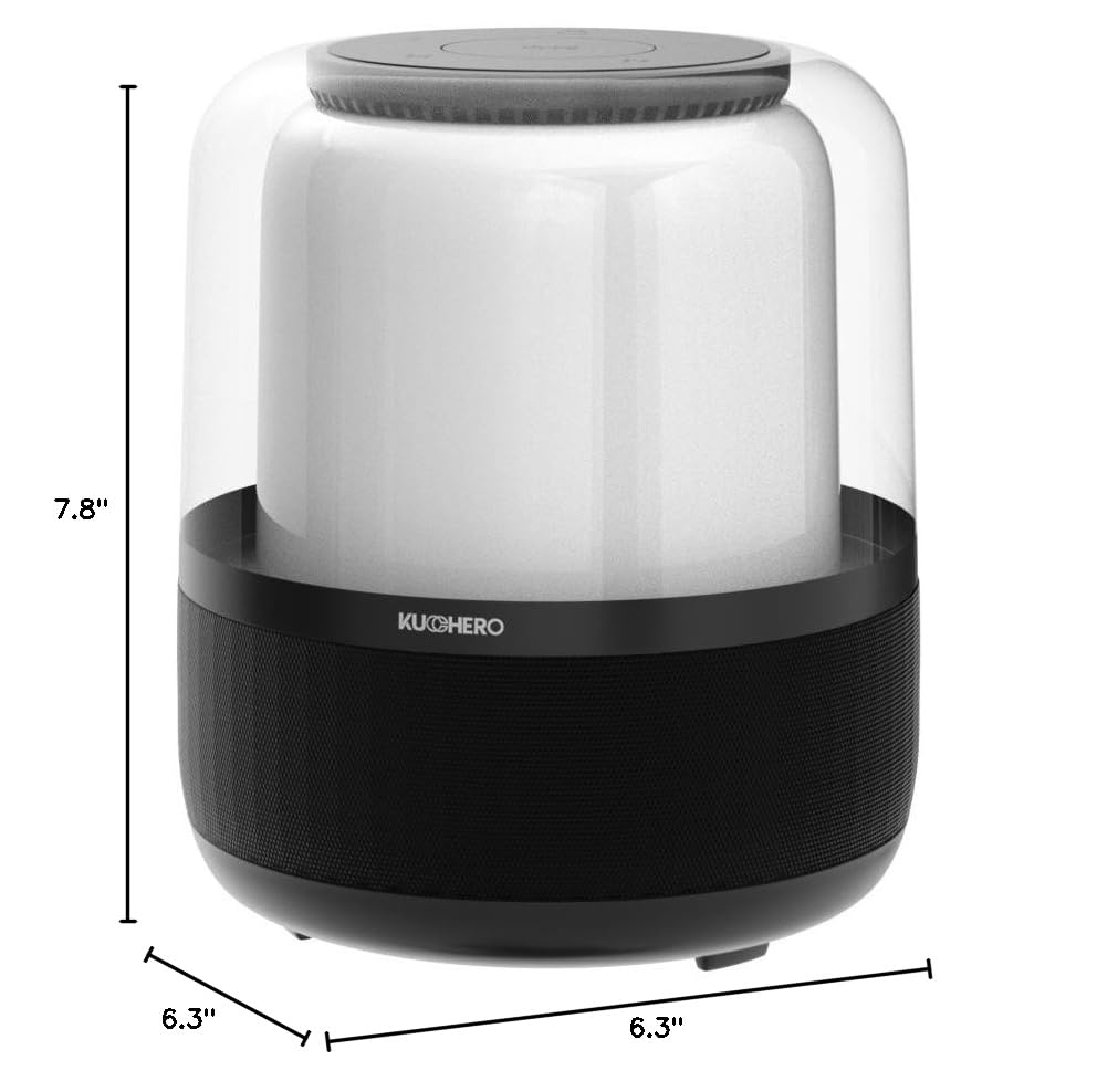 50W Subwoofer Bluetooth Speaker, Night Lights Speaker with Beat-Driven Light Show, True Wireless Stereo Pairing/Aux/TF Card, 24Hrs Playtime, Punchy Bass Loud for Party Home, Decoration Gift Lamp