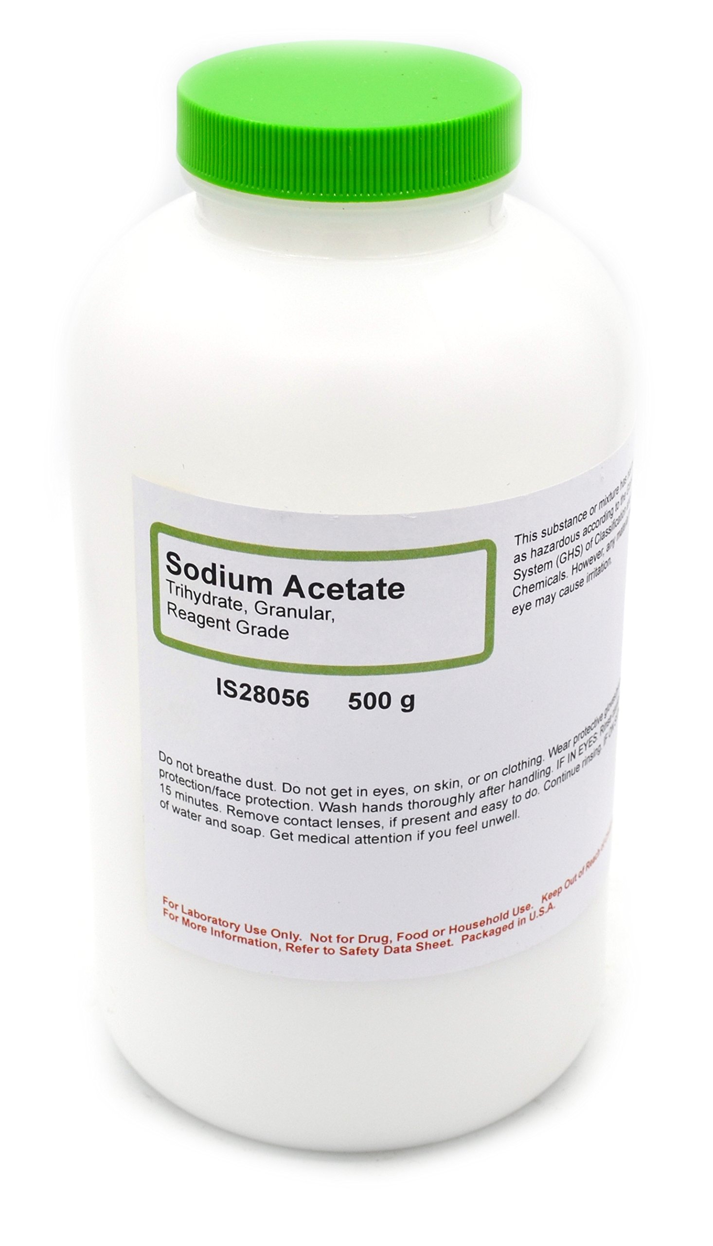 ALDON Innovating Science Reagent-Grade Sodium Acetate Trihydrate, 500g - The Curated Chemical Collection - Made in The USA