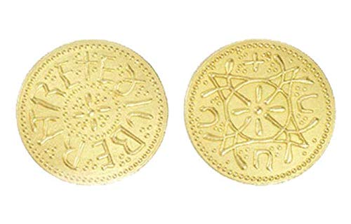 Anglo-Saxon Themed Gaming Coins - Jumbo 35mm 6-Pack, Novelty Fantasy Replica Coins