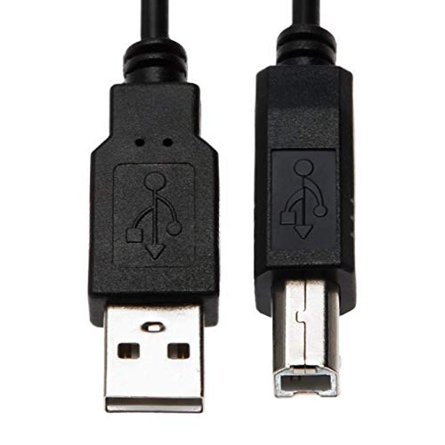 3ft USB B Cable Data/Power Lead Cord for DJ Midi Controllers, Keyboards, Samplers, Effect Pads, Syntesizers Numark, Pioneer, Native Instruments, Traktor, Akai to Dell HP