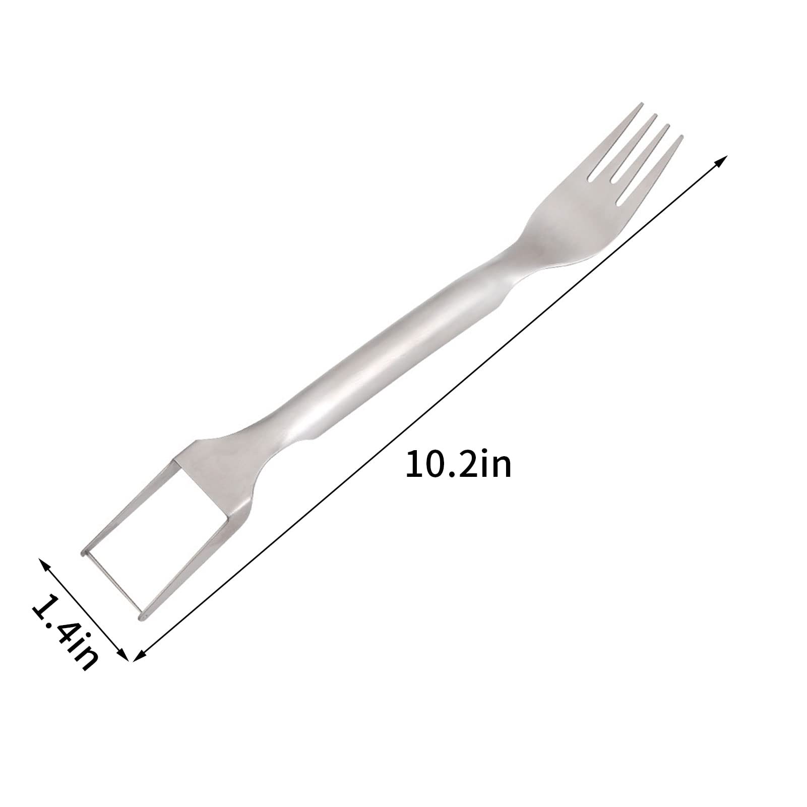 2 in 1 Watermelon Fork Slicer, 2023 New Watermelon Cutter Summer Watermelon, Kitchen Fruit Cutting Fork, Double-Headed Stainless Steel Dicing Tool Digging Pulp Fruit Fork(2Pcs)