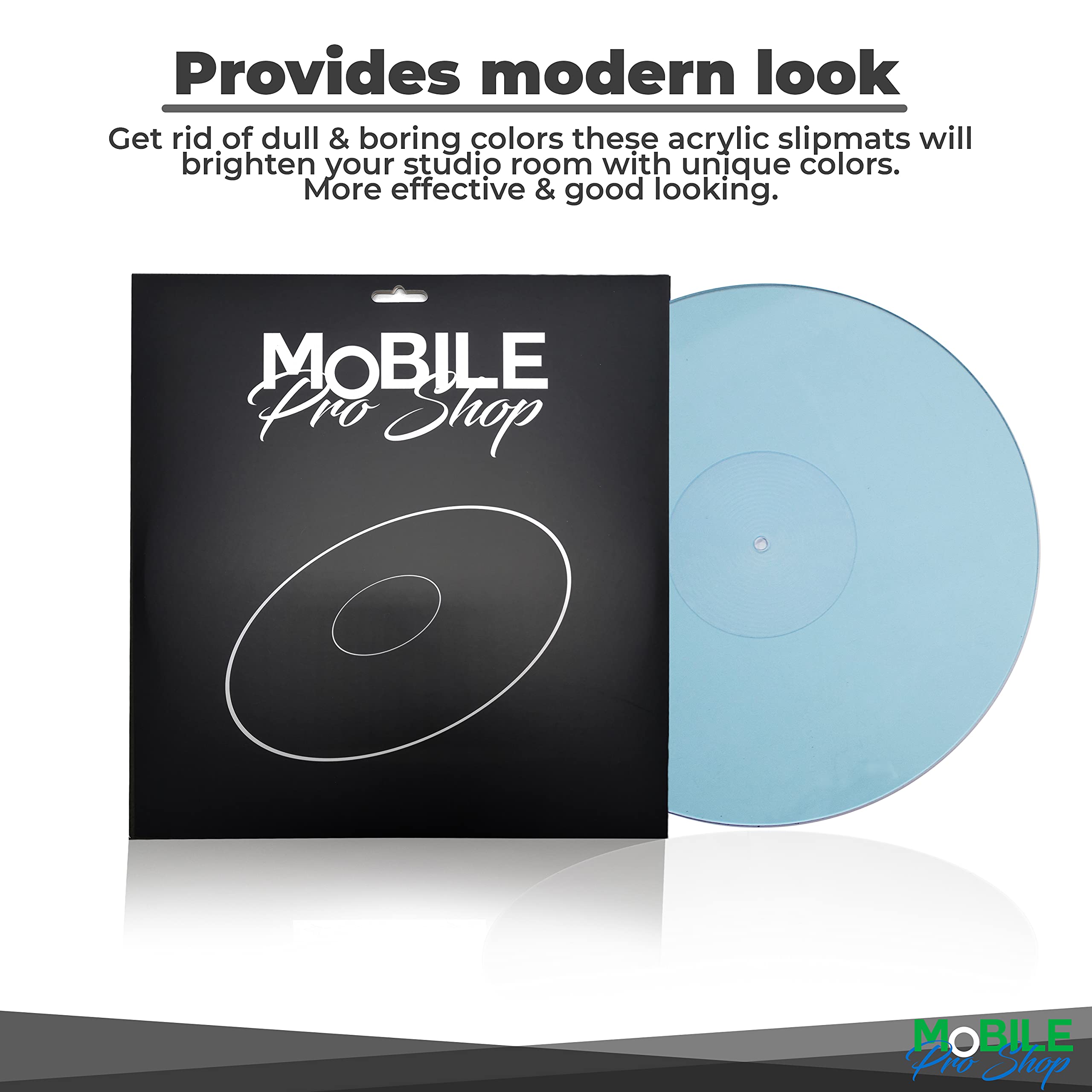 Acrylic Turntable Mat-Platter Vinyl Slipmat for 12 Inches LP Players-Reduced Noise & Improves Sound Quality & Provides Tighter Bass-Anti Static Record Player Mat.