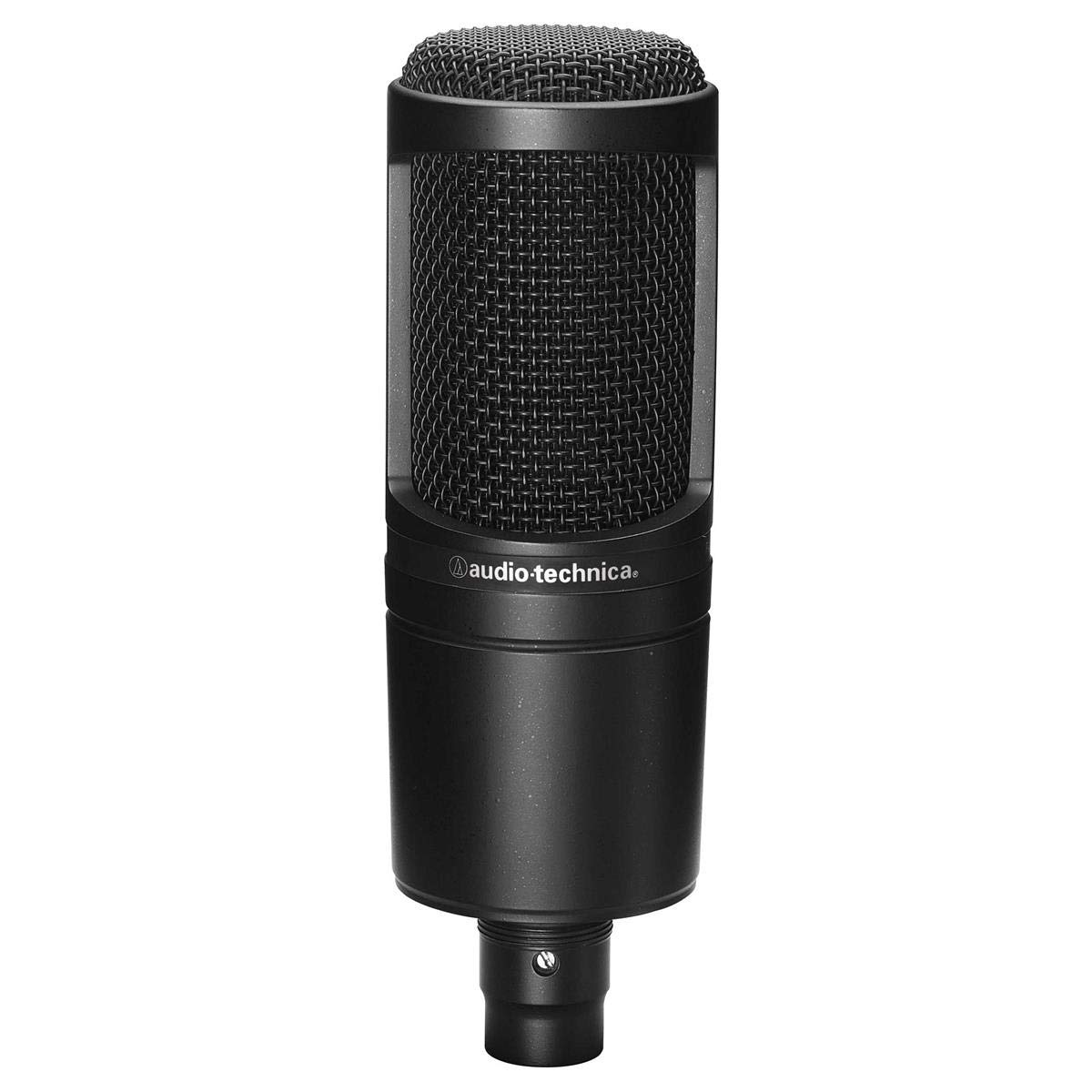 Audio-Technica AT2020 Podcasting Studio Microphone Pack with ATH-M20x Headphones, Boom & XLR Cable Bundle with H&A Tripod Microphone Stand with Telescoping Boom