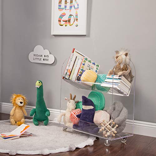 Babyletto Presto Portable Bookcase and Cart in Acrylic