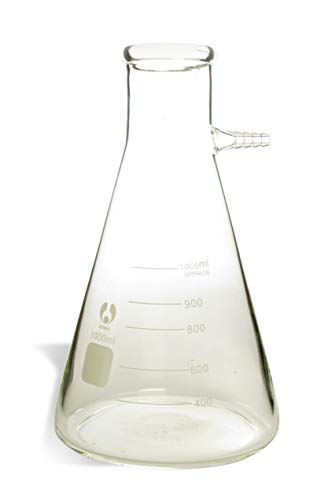 American Educational Clear Borosilicate Glass 1000mL Bomex Filtering Flask