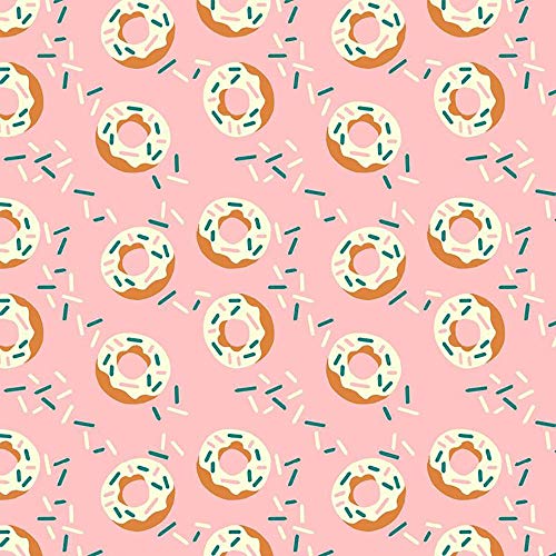 Food Trucks Donuts Pink - Paintbrush Studio 100% Cotton Fabric