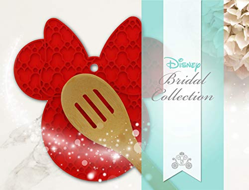 Disney Mickey and Minnie Mouse 100% Silicone Trivets, 2pk - Multipurpose Flexible Kitchen Tools that Serve as Pot Holders, Spoon Rest, Jar Opener, or Heat Resistant Hot Pads up to 500 degrees F