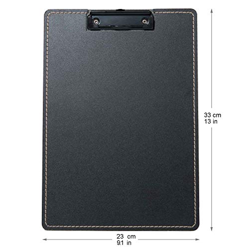 Easel Clipboard Desktop Document Holder for Typing Standing Clipboard for Desk, Holds Letter Size and A4 Size Documents, Folds Flat for Storage,9 x 13 inches (Black)