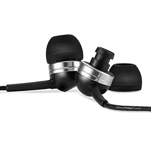 Betron in-Ear Headphones with Microphone - Balanced Audio Lightweight Tangle-Free Cord, Wired 3.5mm Jack