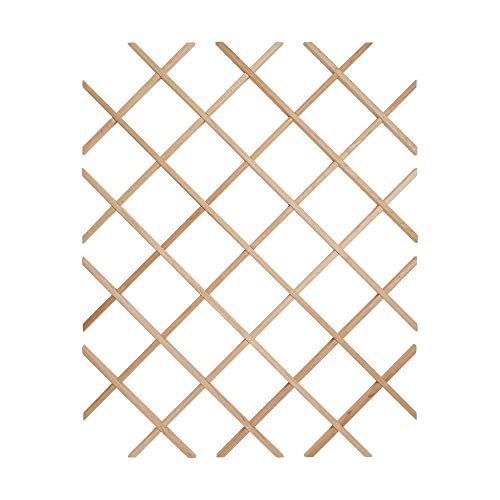 18-Bottle Trimmable Wine Rack Lattice Panel Inserts in Unfinished Solid North American Hard Maple