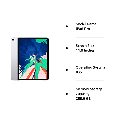 Apple iPad Pro 2018 (11-inch, Wi-Fi, 256GB) - Silver (Renewed)