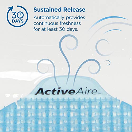 ActiveAire Low-Splash Deodorizer Urinal Screen by GP PRO (Georgia-Pacific), Coastal Breeze, 48260, 12 Screens Per Case