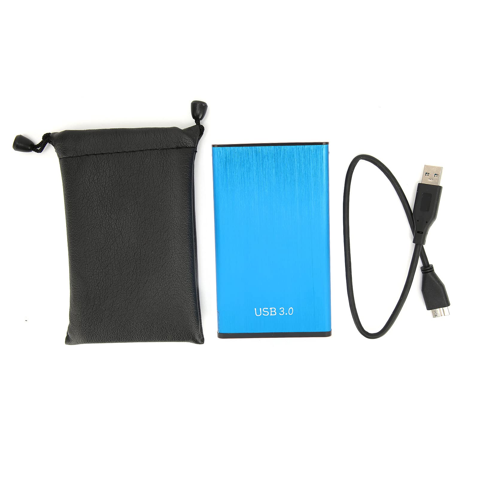 PUSOKEI Portable External Hard Drive, USB 3.0 Mobile Hard Drive, with Storage Bag, for Notebooks, All‑in‑Ones, Desktop Computers, for OS X/XP/Win7/ Win8/Win10/Linux(120G)
