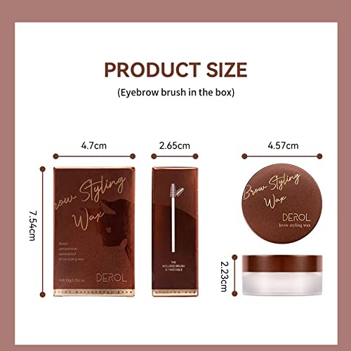 Carlos-CCC Natural 4D Eyebrow Soap, Brows Makeup Balm Cosmetics, Long Lasting Waterproof Brows Styling Soap for Women, 1 Count (Pack of 1)