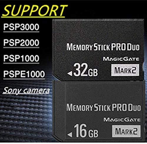 16GB Memory Stick PRO Duo for PSP Accessories1000 2000 3000 Camera memorycards