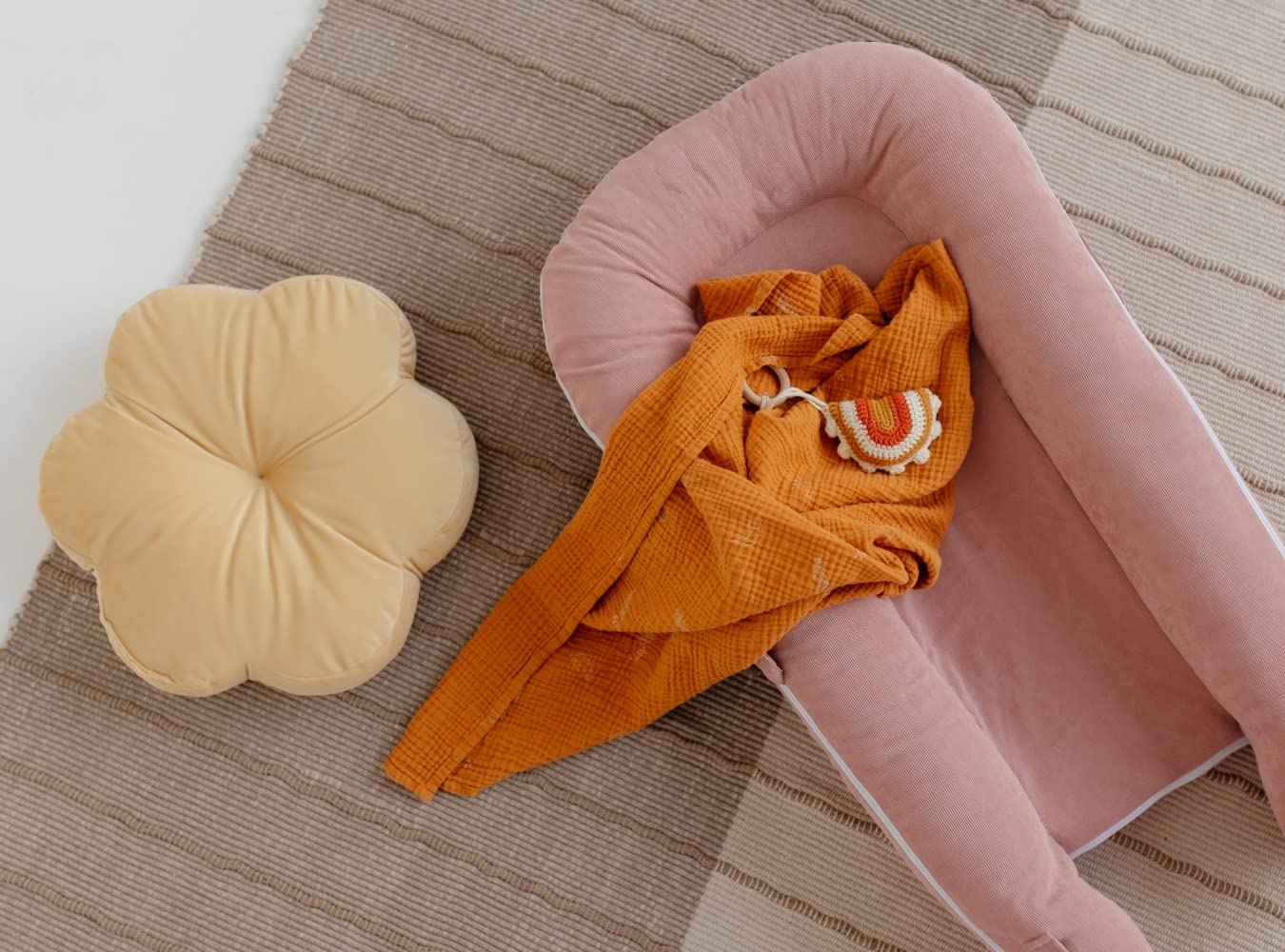Lounger Cover by Sofia Amber – Cover ONLY for DockAToT and Sleepyhead Deluxe + Docks - Baby nest Sleep Pod Replacement Extra Cover - Pink
