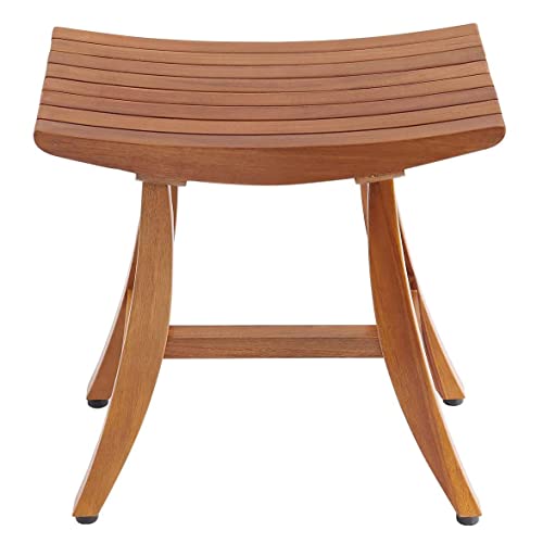18" Teak Shower Bench, Teak Shower Stool, Shower Chair Wood, Shower Stool Wood, Teak Shower Seat, Assembly Required