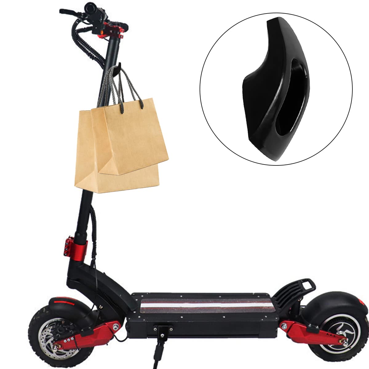 2 PCS Upgrade Hanger Hook Solid Durable Scooter Hook for Ninebot Scooter Foldable Assembly Hanging Pothook for Ninebot Segway