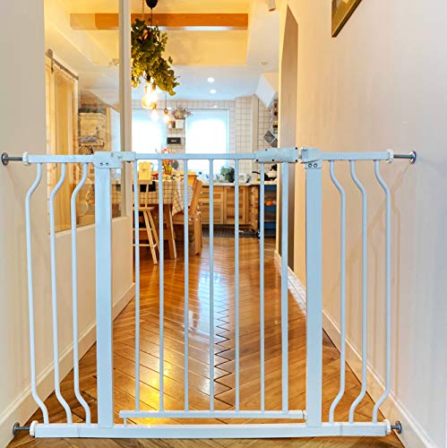 BalanceFrom Easy Walk-Thru Safety Gate for Doorways and Stairways with Auto-Close/Hold-Open Features, Multiple Sizes